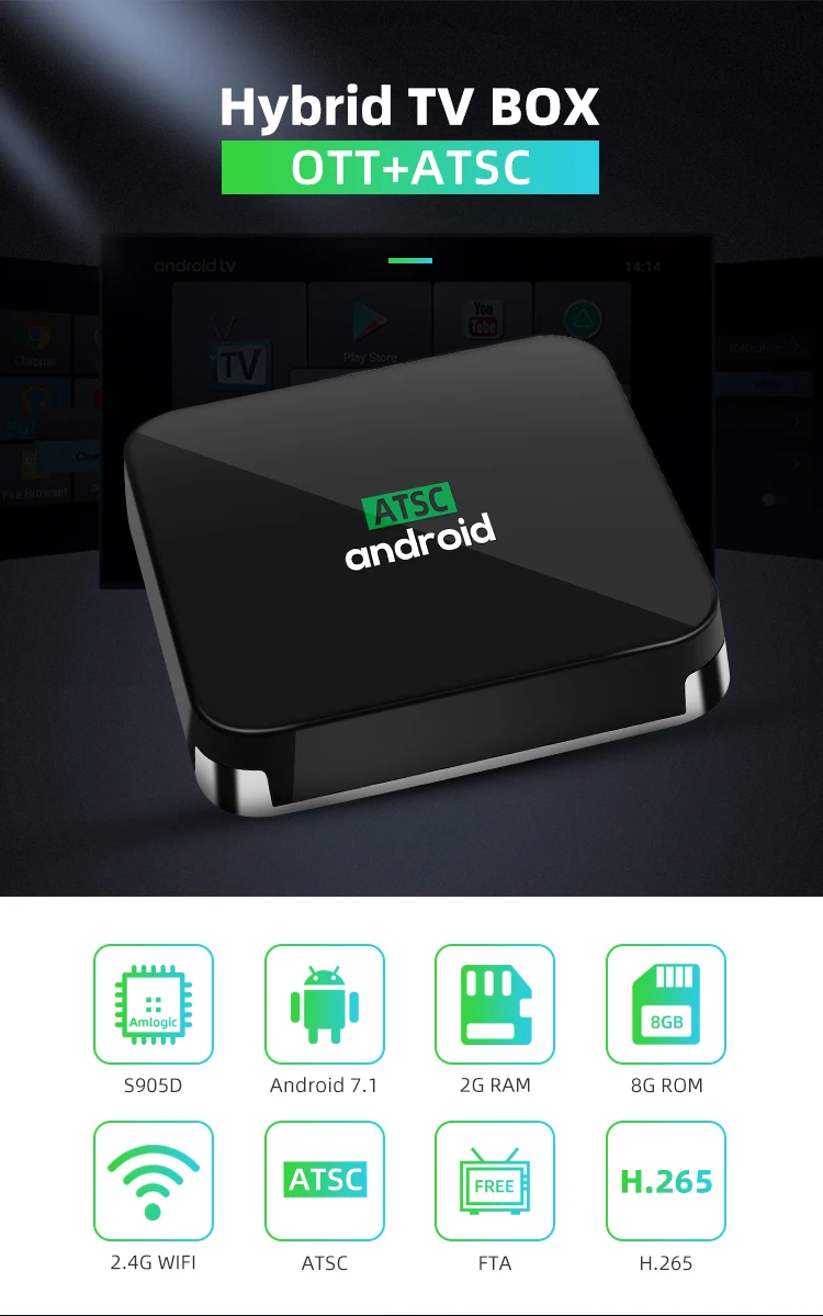 Atsc Stb Mexico Usa Hybrid Android+atsc Set Top Box Google Play Store ...
