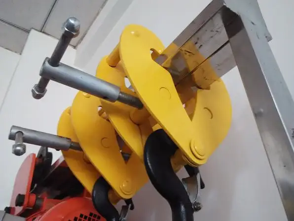 Heavy Duty Lifting Steel Beam Clamp For Chain Block - Buy Steel Beam ...