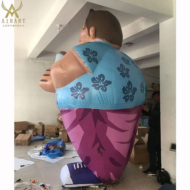 Customized Character Inflatable Cartoon Man Figure For Outdoor Night ...