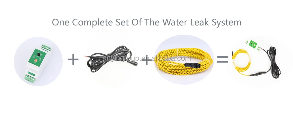 Non-positioning Water Detection Rope Sensor for Data Centers