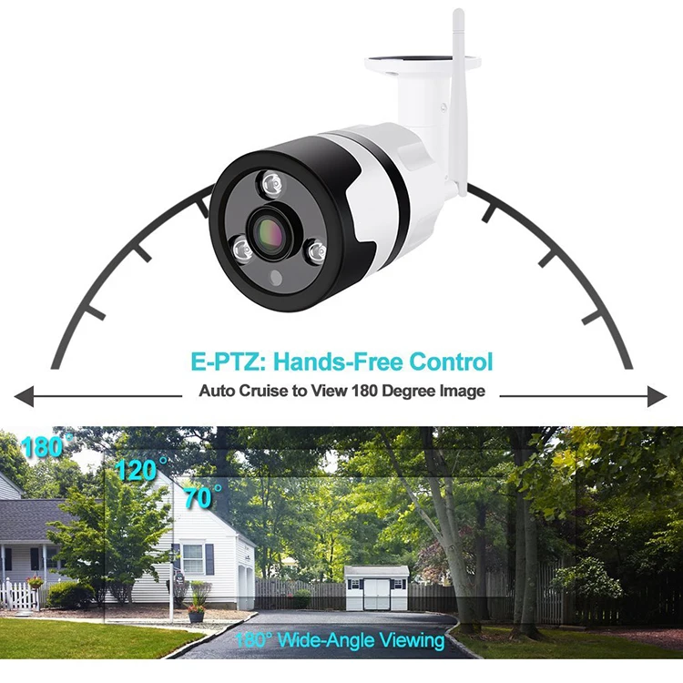 180 Degree Wide Viewing Angle 1080p Hd Video Outdoor Waterproof Bullet ...