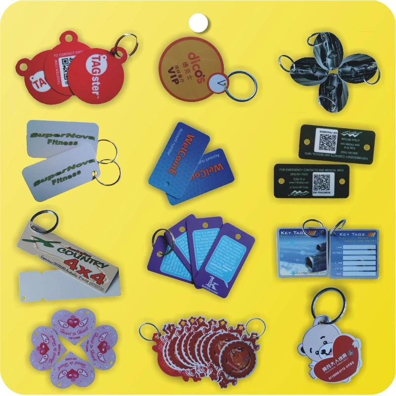 Customized Plastic Card With Qr Code Keychain - Buy Plastic Card With ...
