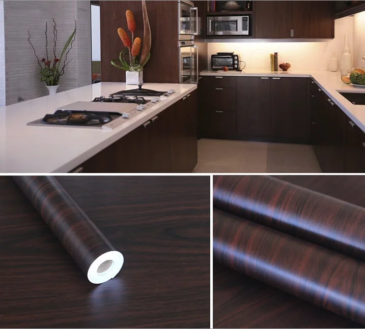 Pvc Adhesive Natural Wood Design Contact Paper Wallpaper Decorative ...