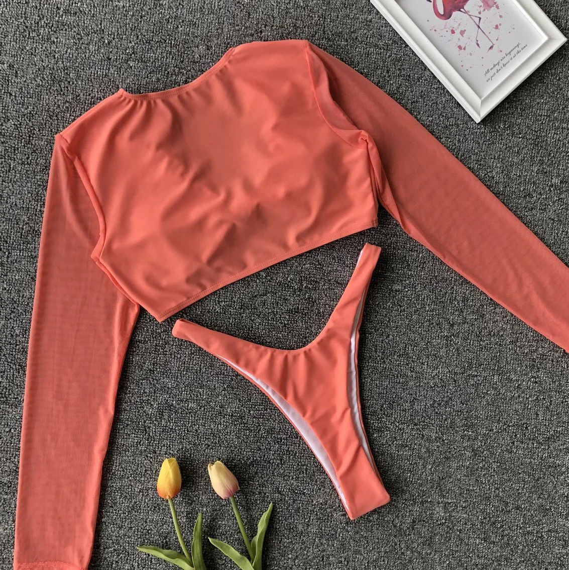 Shop Our Long Sleeve Bathing Suit Front String Bikini