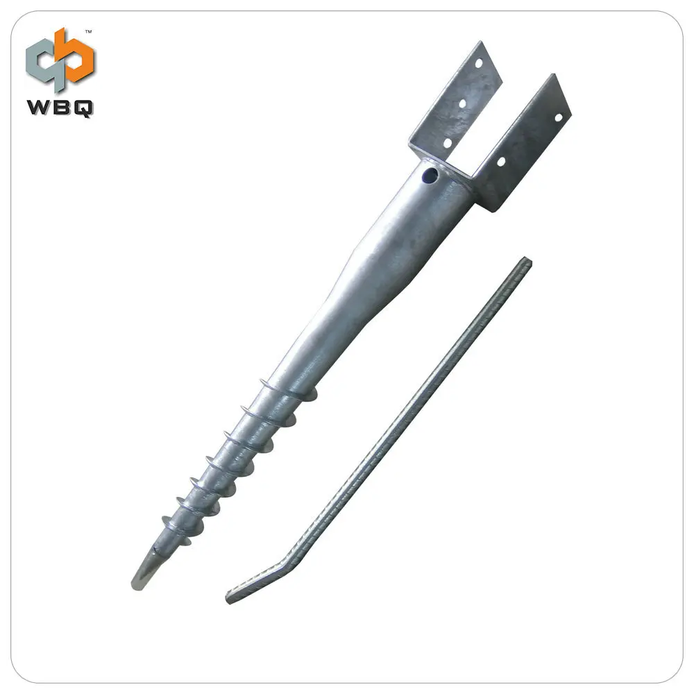 U Type Ground Screw Post Anchor - Durable & Strong Support