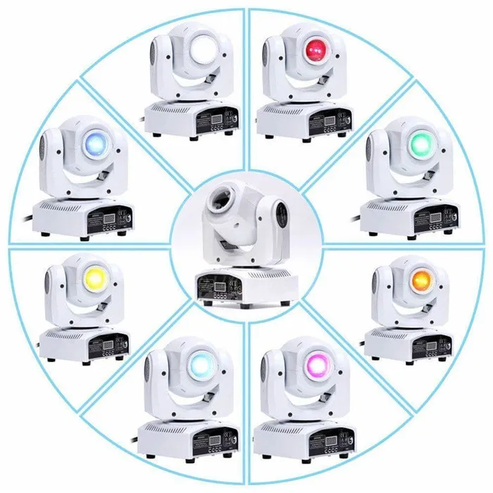 Mini Sharpy Pocket Spot Gobos Mini Moving Led Head Light 4 Color Light ...