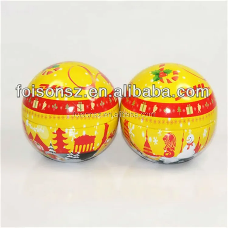 Custom Made Christmas Tin Ball,Christmas Ball Round Metal Balls Tin ...