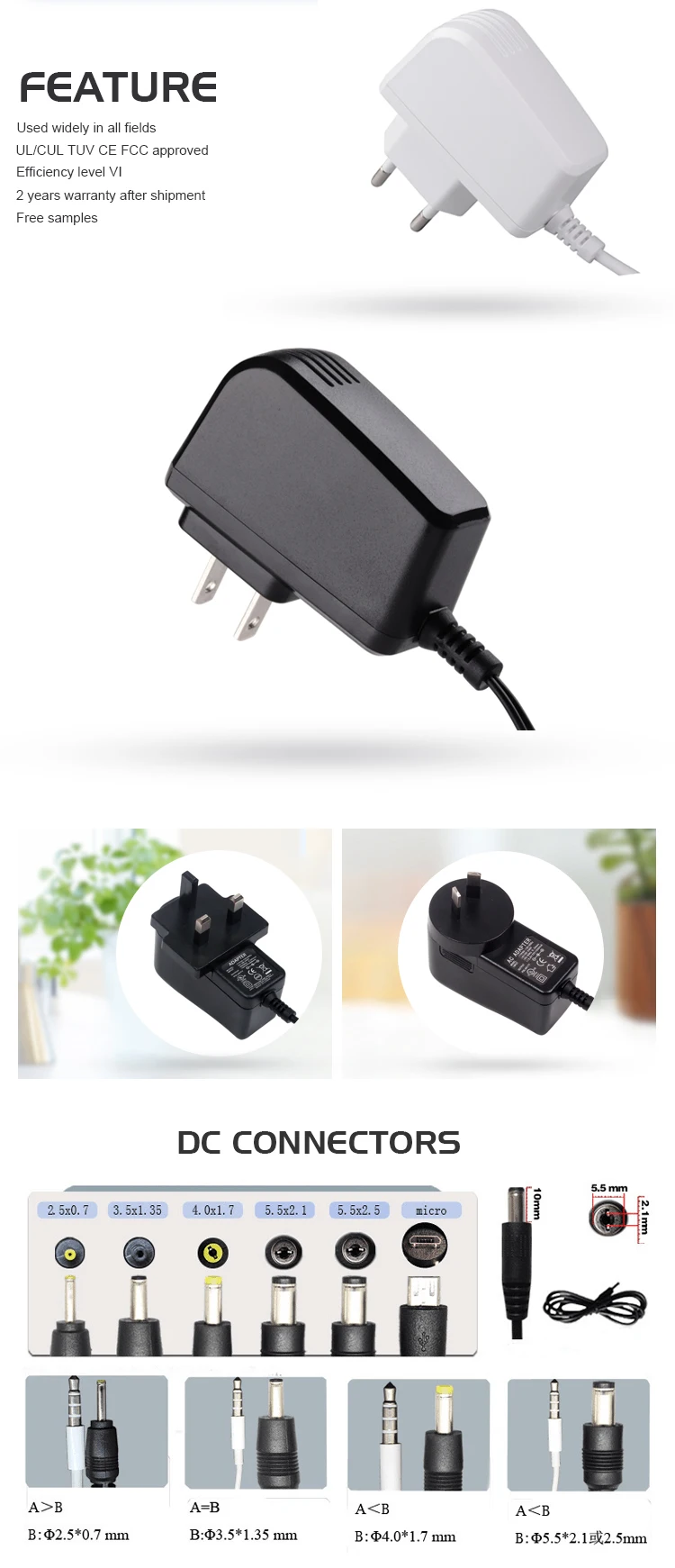 Ac Adapter 10v 1.2a With Ul/cul Tuv Ce Fcc Pse Rohs Cb Saa C-tick Bis ...