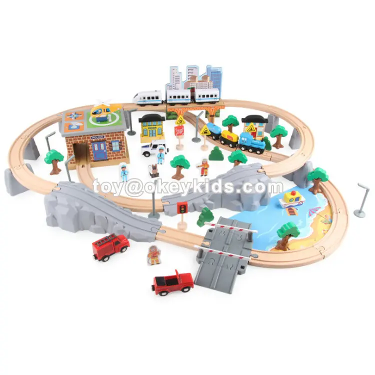 New Arrival Educational Electronic Wooden Train Track Set For Kids ...