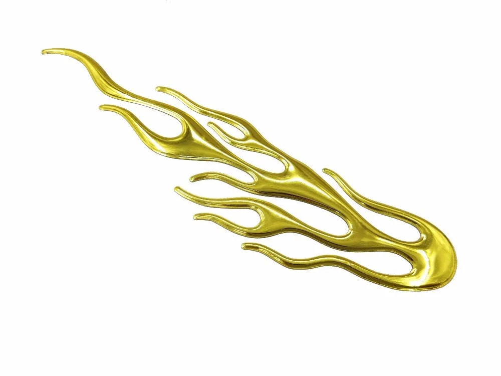 Cool Fire Flame 3d Car Sticker Car Styling Emblem Badge Sticker ...