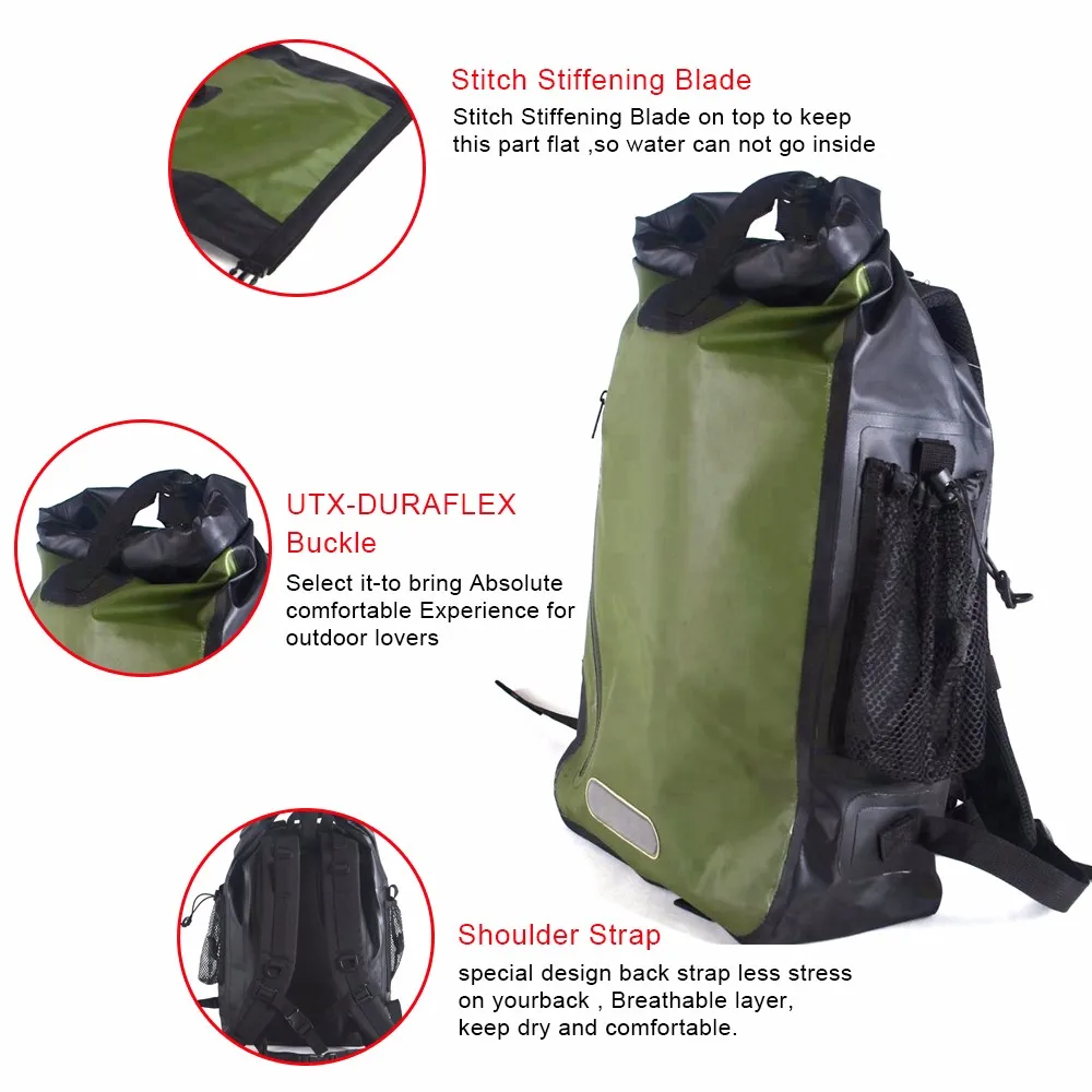 Waterproof Dry Bag Backpack Sack Storage Bag Rafting Sports Kayaking ...