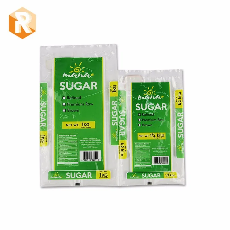 Bagged Sugar Plastic Flexible Package For White Or Brown Sugar 500g,1kg ...