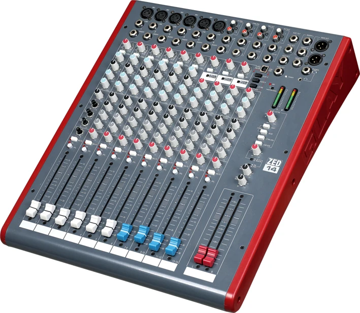 ZED14 Audio Mixer - 14 Channel Professional Sound Mixer