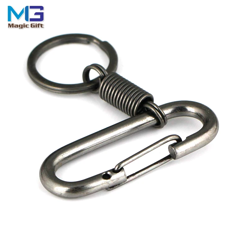 Retro Style Simple Strong Carabiner Shape Keychain Ring Keyring Keyfob ...