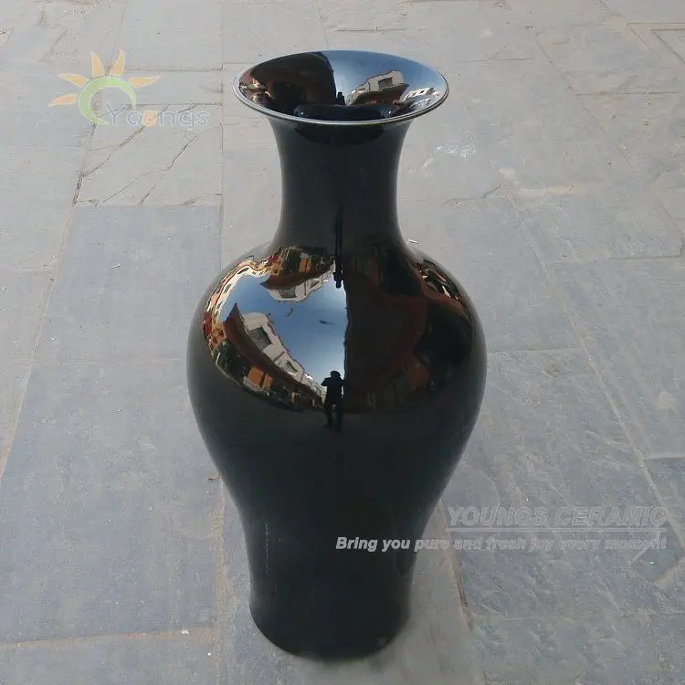 2014 Chinese Plain Colour Glazed Ceramic Porcelain Vases For Decor Or ...