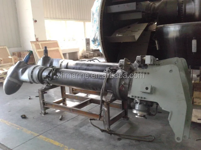 Marine Boat Propulsion System - Rudder Propeller Deck Installation