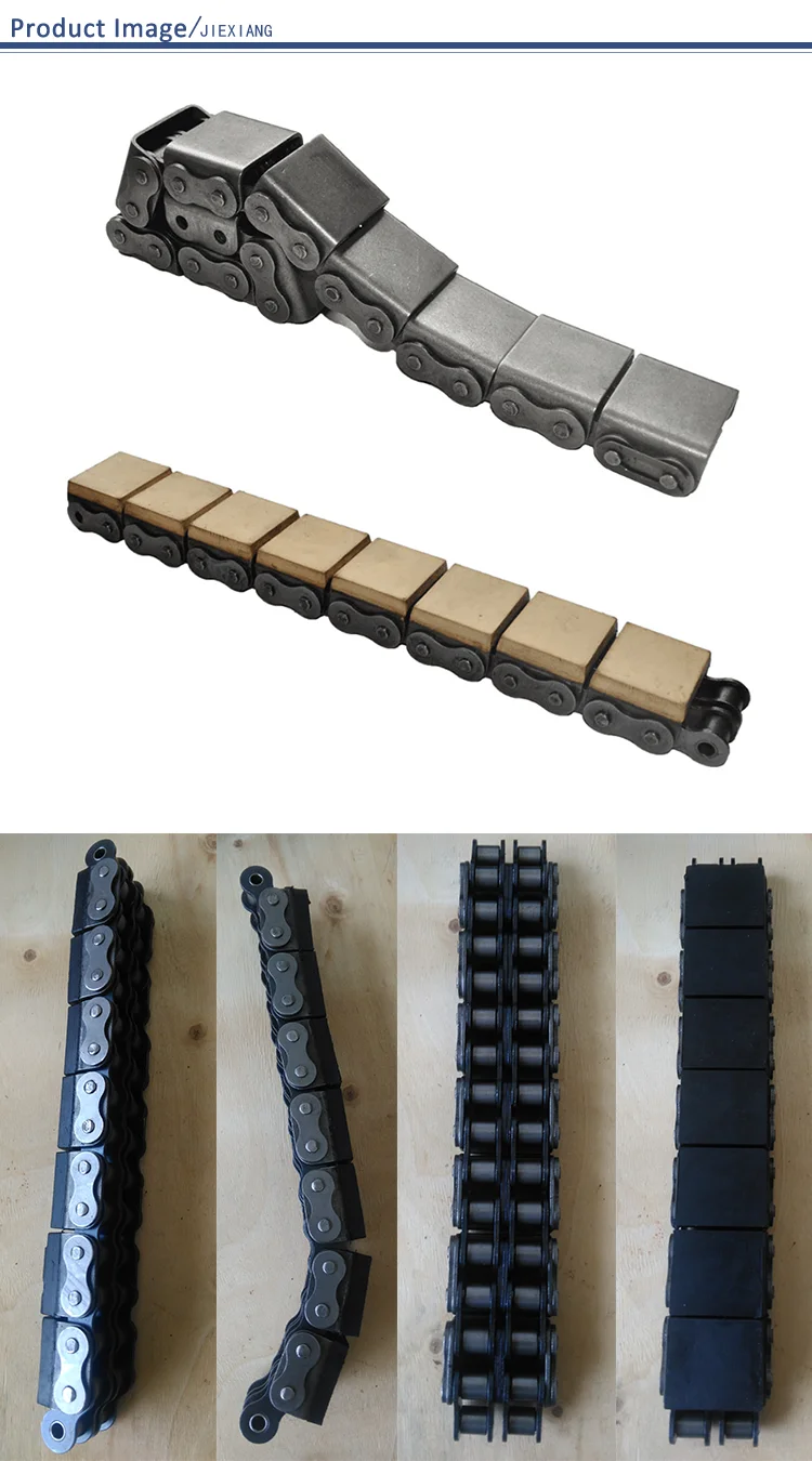 Jiexiang Conveyor Rubber Top Chain 08B-G1 - Durable & Versatile