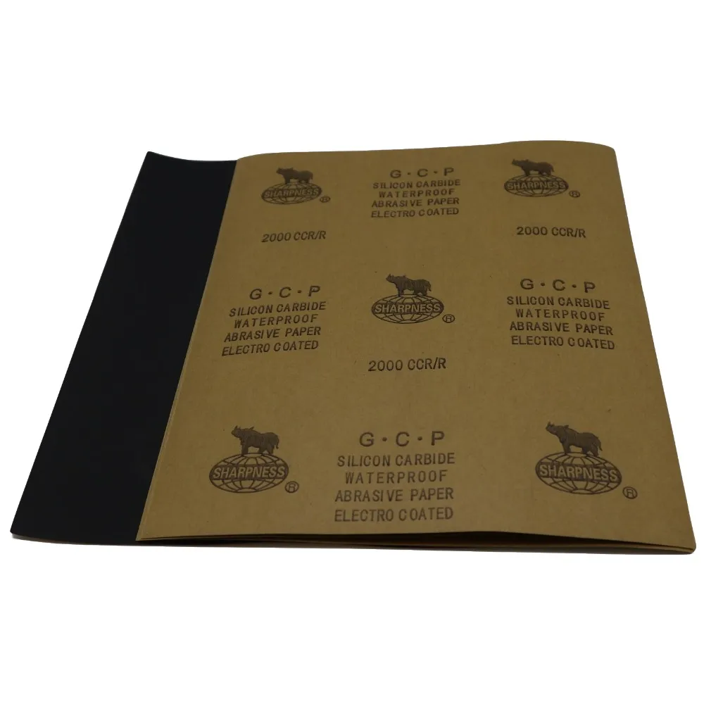 Sample Free Shipping Kraft Grit P60 P2000 Waterproof Emery Paper 100% ...