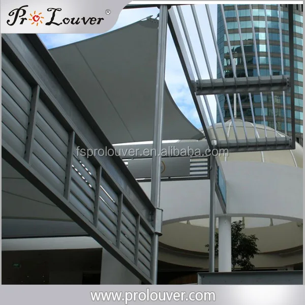 Aluminum 85R Roll Formed Panel Louver for Solar Control