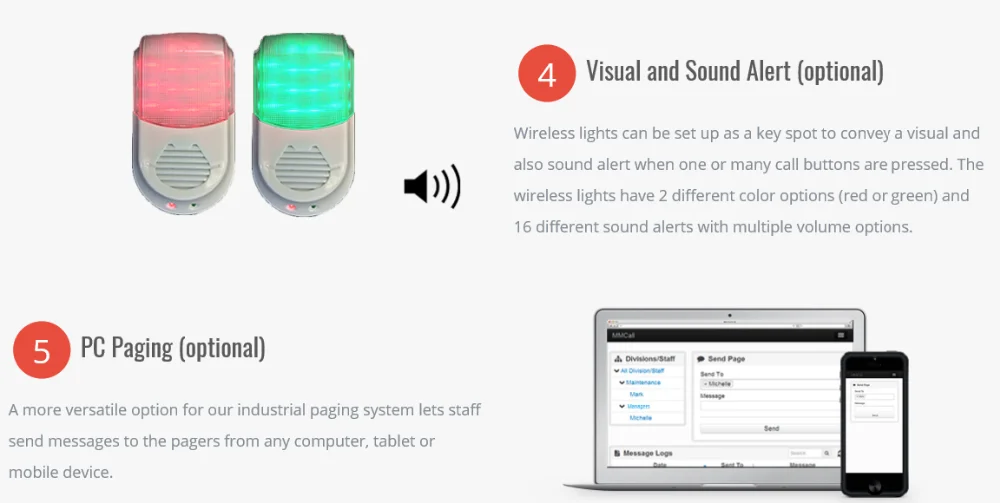 MMCALL Industrial Paging System Call button Pager Wrist Watch pager ...