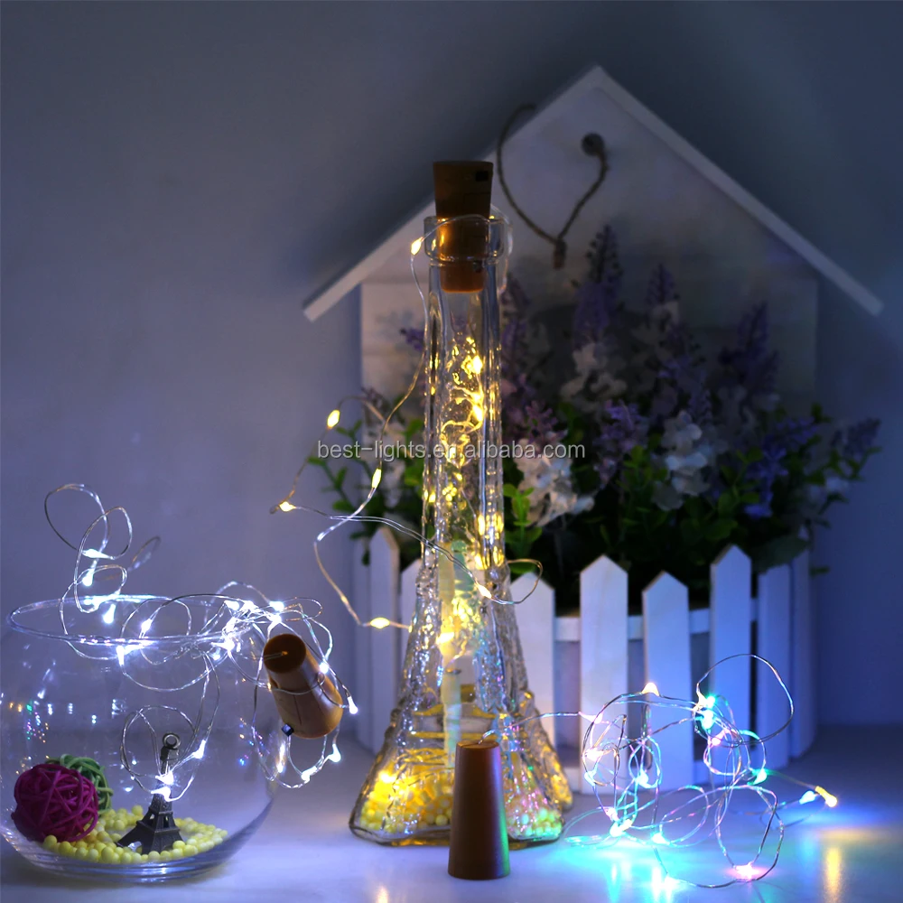 Wine Bottle Rgb Lights Bottle Lamp Kit Cork Shape Striping Lights 20led ...