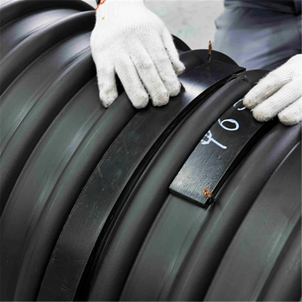 800mm Hdpe Reinforced Spiral Corrugated Drainage Pipe With Steel Belt ...