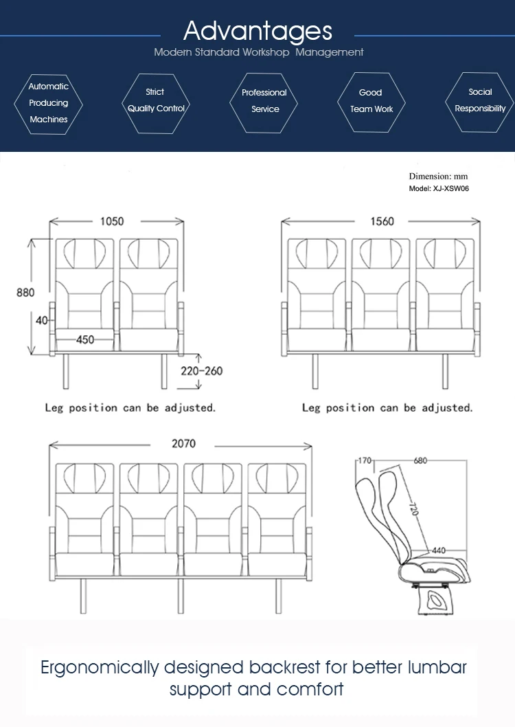 Reclining Passenger Boat Chair Marine Ferry Passenger Seat - Buy ...