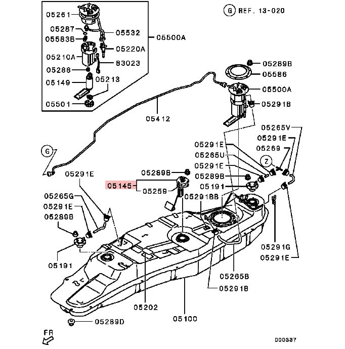 Fuel Tank Gauge Unit For Mitsubishi Pajero Montero V73 V76 V78 V93 V97 ...