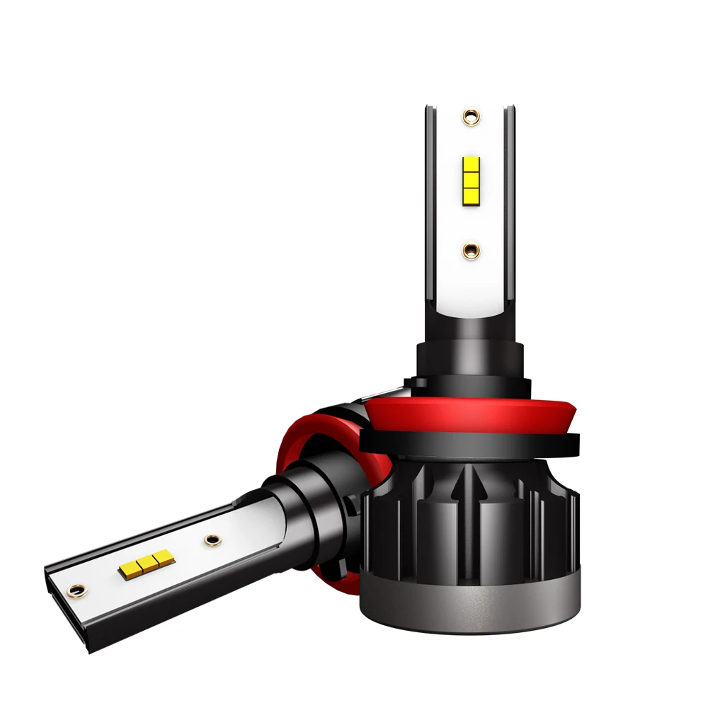 Mini M1C CSP chip car LED bulb light lighthouse fanless 8000lm H1 H7 H8 ...