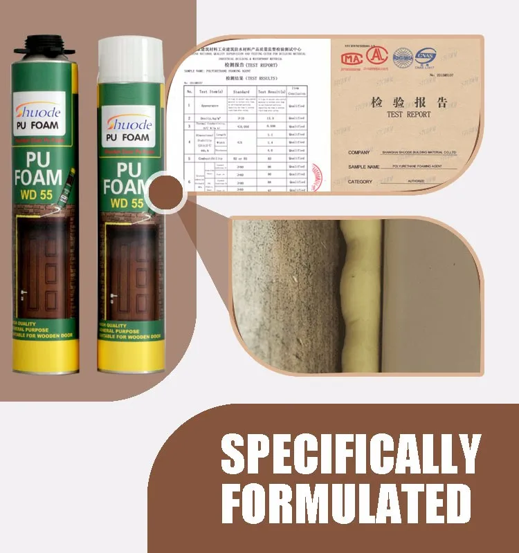 Fixing Window Frames Wooden Door Filler Insulation Pu Foam Sealant ...