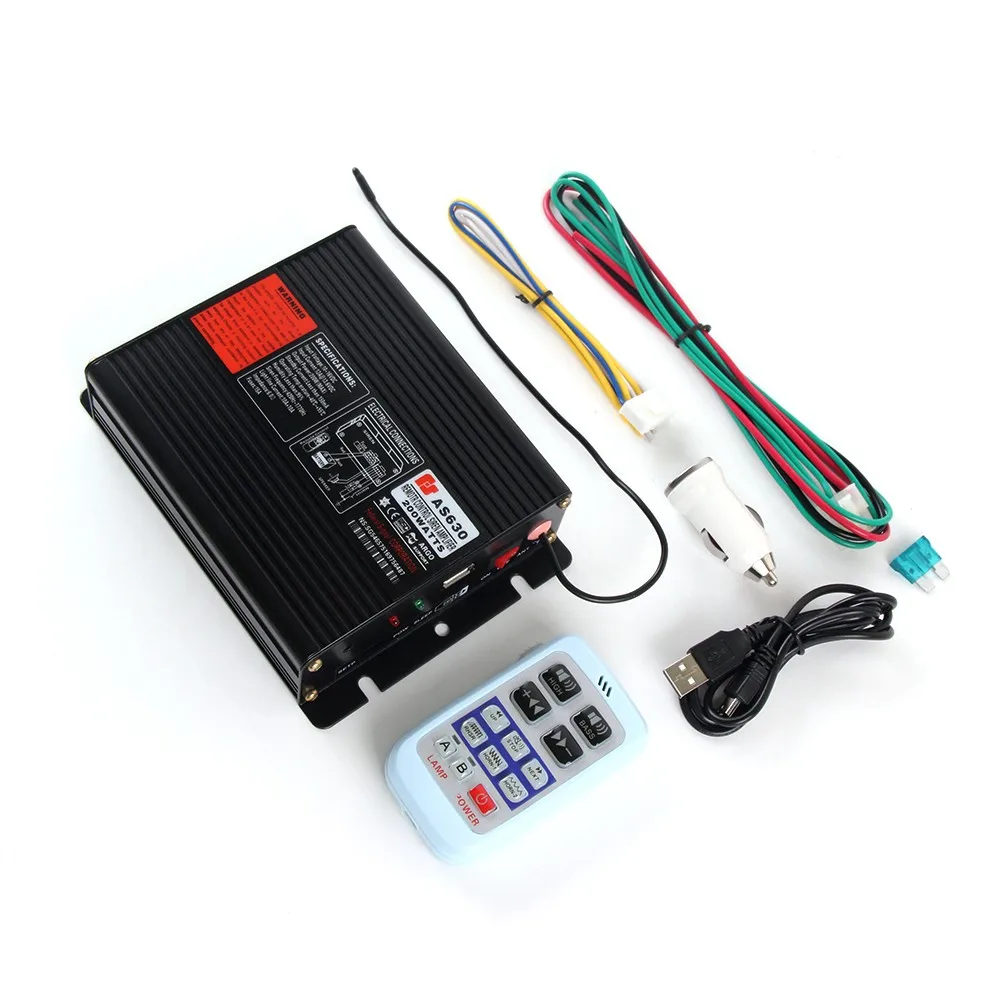 As630 200w Wireless Emergency Ambulance Wireless Remote Control Siren ...