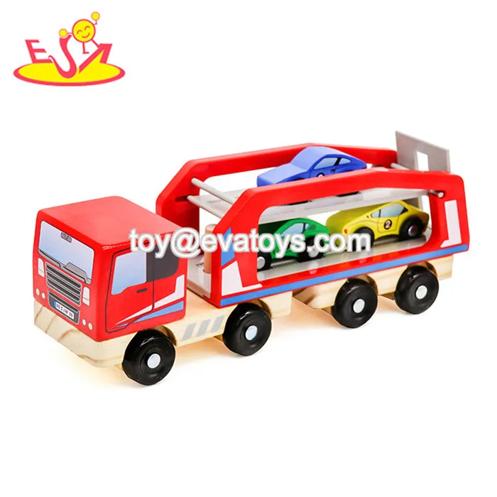 2018 New Arrival Children Car Loader Wooden Toy Trucks With Trailers ...