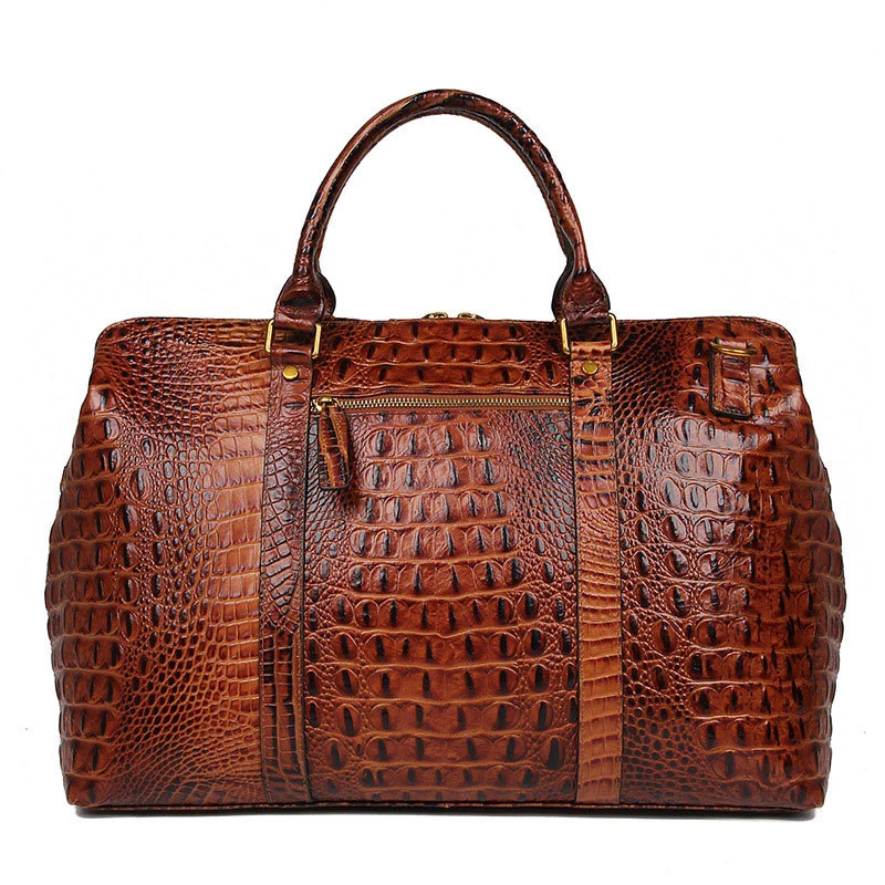 Large Capacity Genuine Alligator Bags Women Crocodile Leather Handbags ...