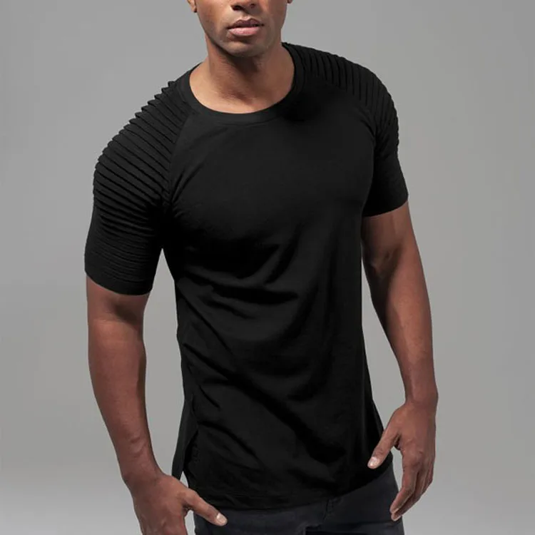 Custom Half And Half Cut And Sew In Blue Two Tone Streetwear Hip Hop T ...