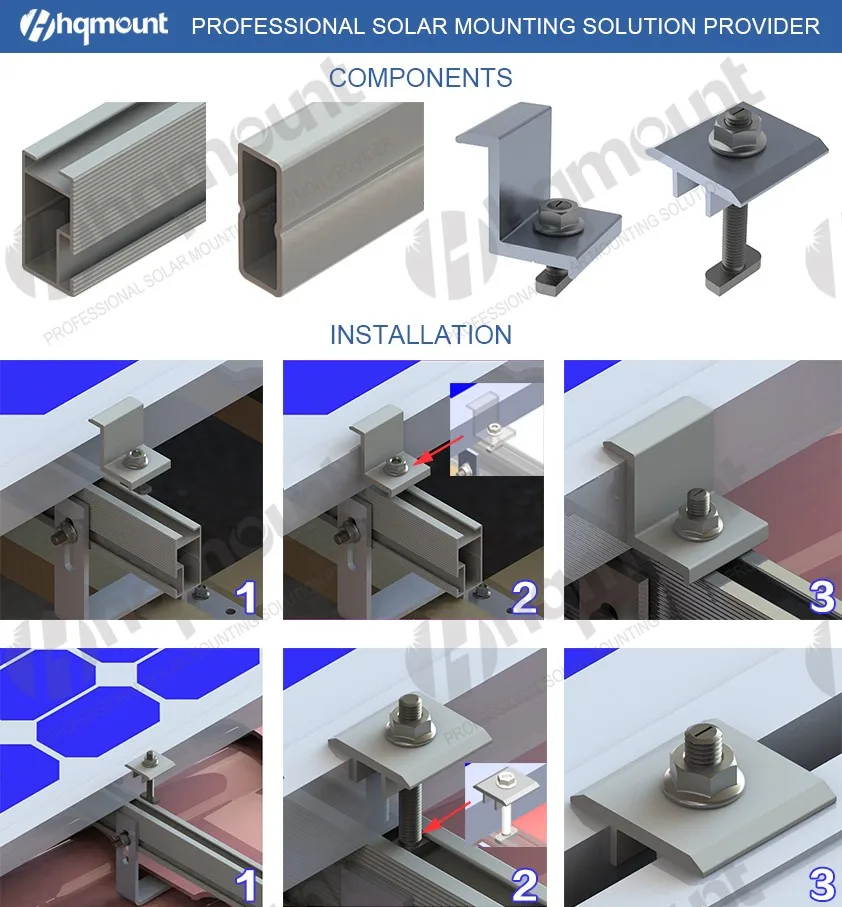 Solar Panel Mounting Clamps - Durable & Versatile Solutions