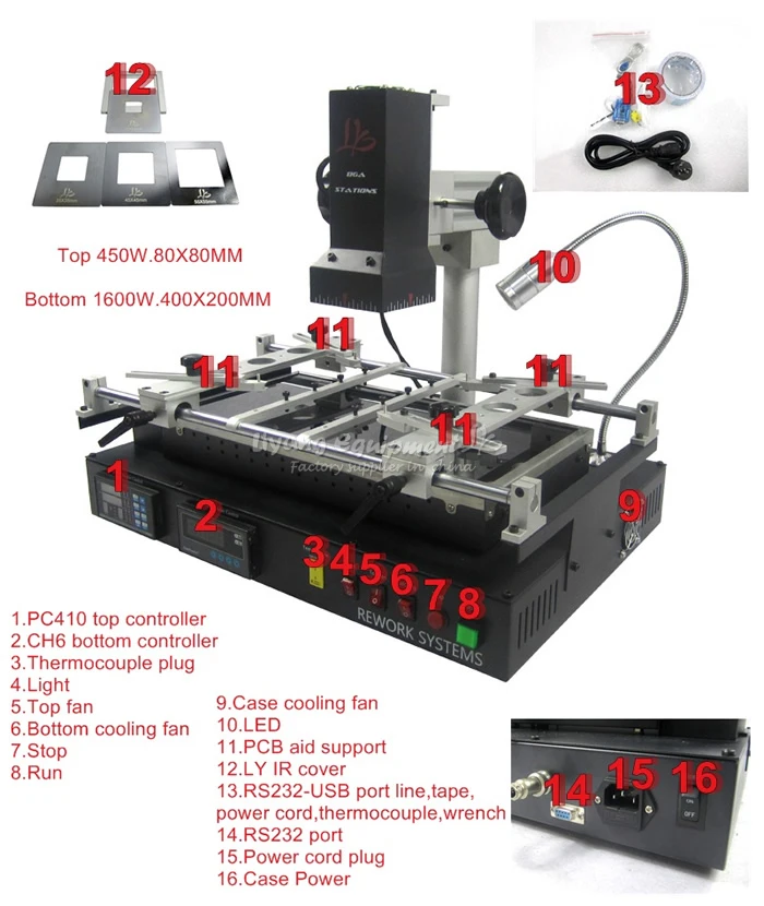 Ly Ir8500 Bga Reballing Machine Infrared Bga Rework Station Ir8500 For ...