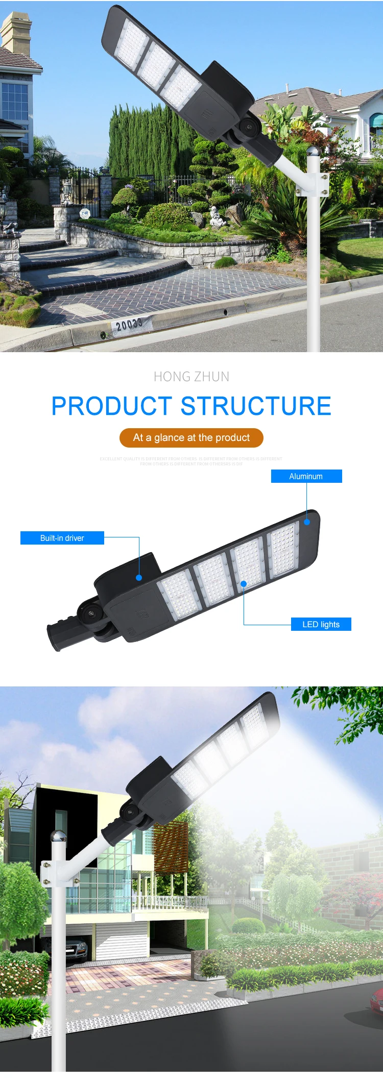 Super Driver Outdoor Aluminum Road Lamp Waterproof Ip65 30w 50w 100w ...