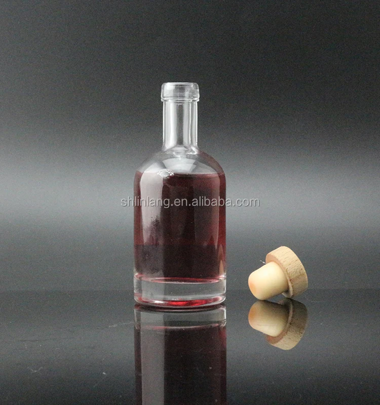 Shanghai Linlang Factory Wholesale 100ml Mini Gin Bottles With Corked ...