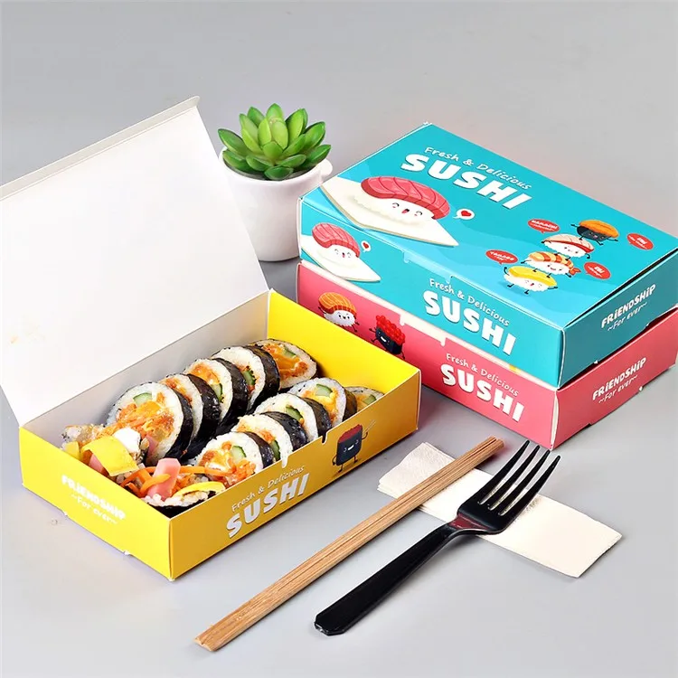 Custom Design Paper Takeaway Sushi Boxes - Buy Paper Sushi Boxes ...