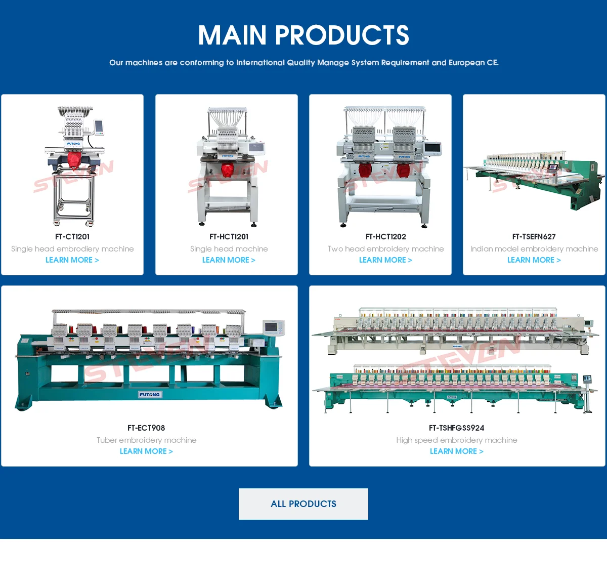Zhuji Futong Machinery Co., Ltd. - embroidery machine, cap embroidery ...
