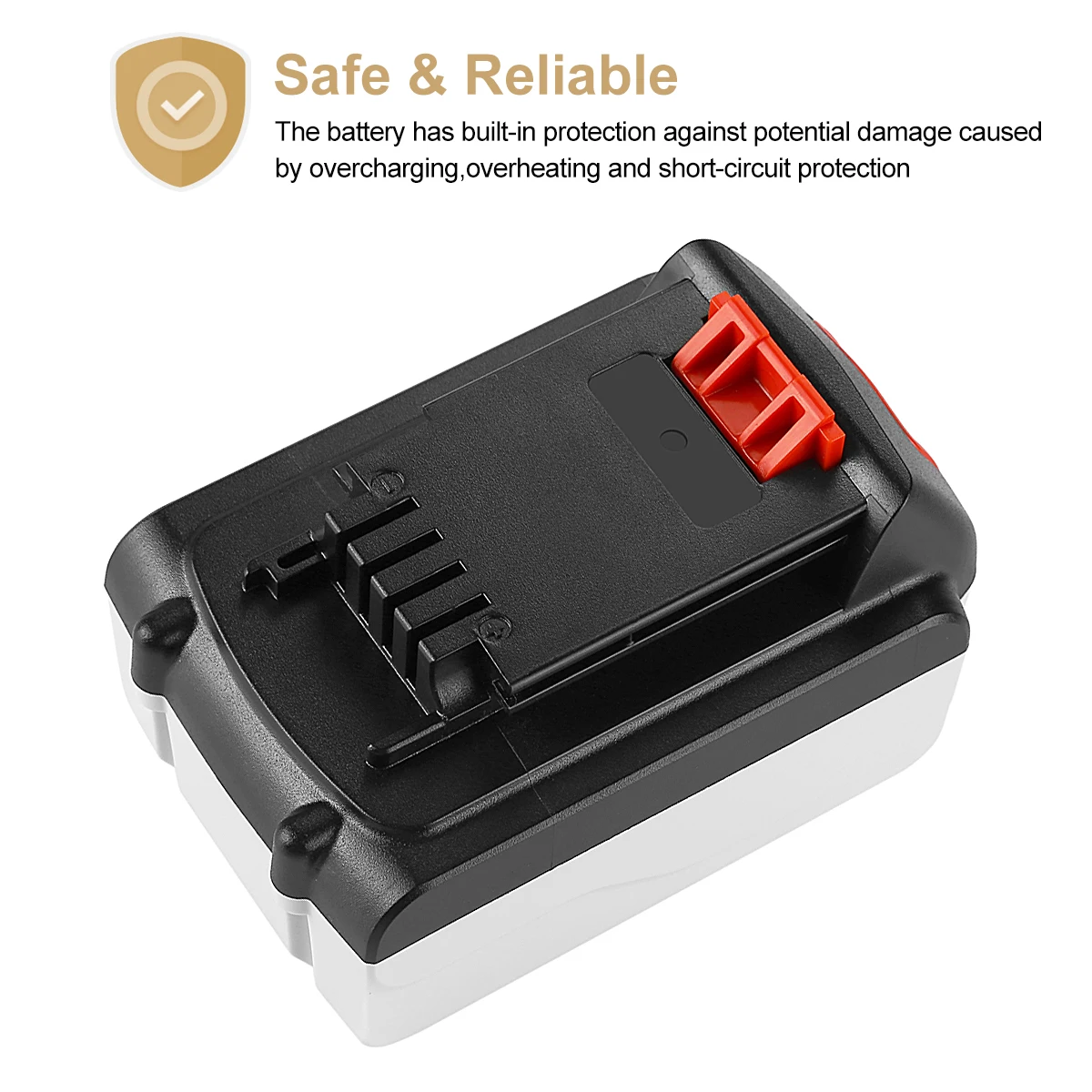 20v 4000mah Li-ion Rechargeable Outils Électriques Batterie Pour Black ...