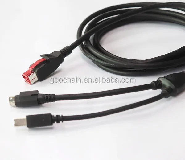 24v Poweredusb Cable Y Type Hosiden 3 Pin Male And Standard Usb(b ...