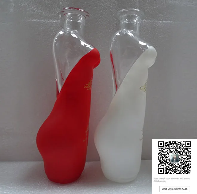 Botella de tequila de cristal de diseño de lujo 750ml cuerpo forma ...