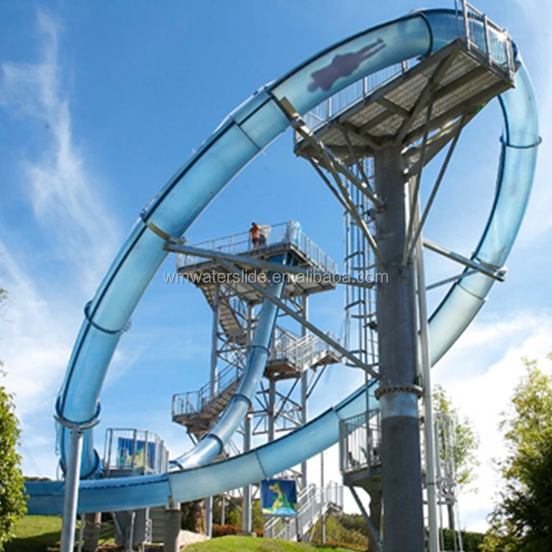 High Beautiful and Attractive Aqua Park Slide Pool Nip Slip on a Water ...