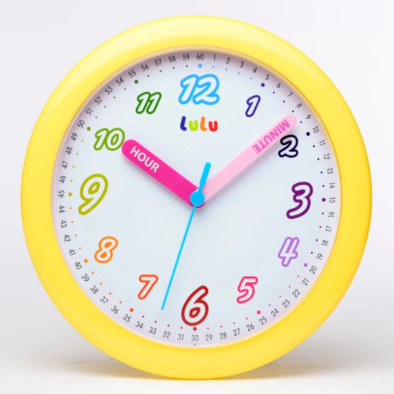 Colorful Decorative Kids Wall Clock - Perfect for Bedrooms