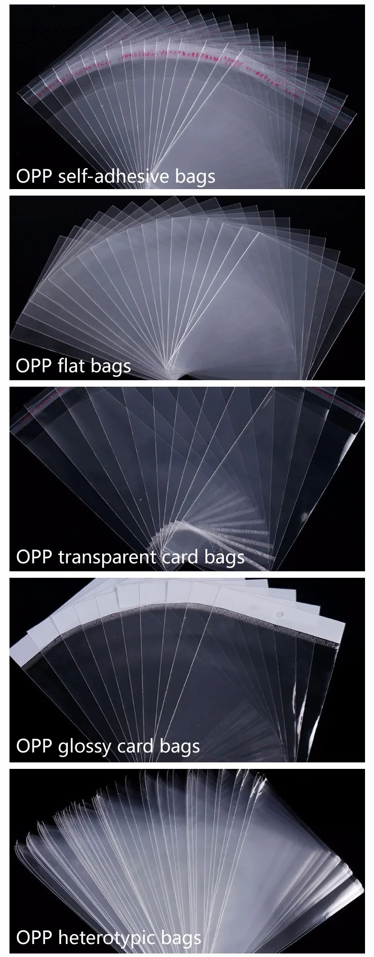 Resealable Transparent Custom Polybag Packaging for Clothing