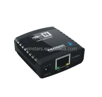 Usb 2.0 Network Print Server-10/100m Ethernet Port With Dc Adapter ...
