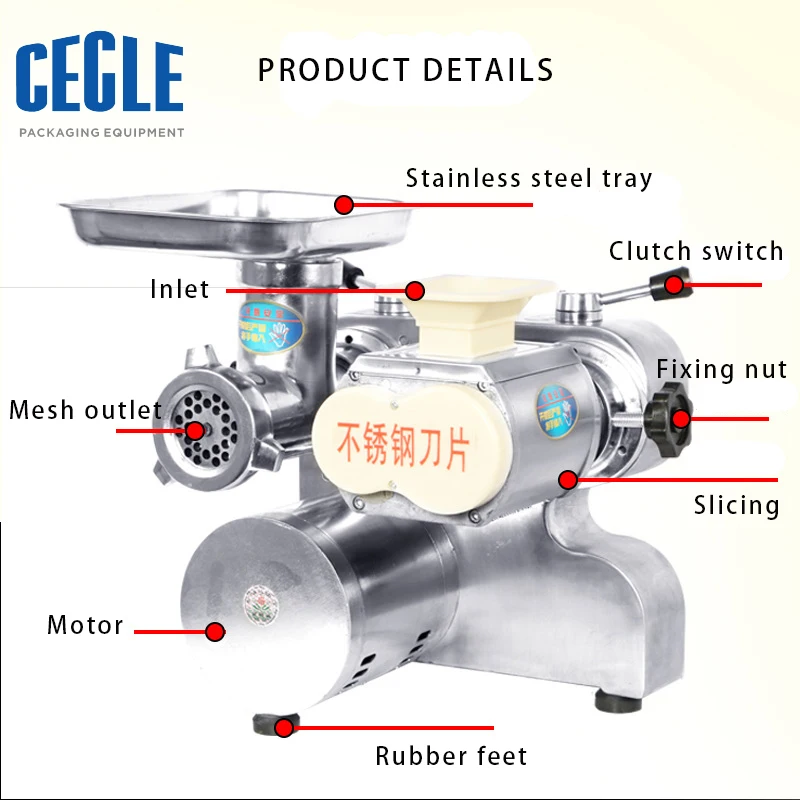 Commercial Double Use Mincer and Slicer - 1 Year Warranty
