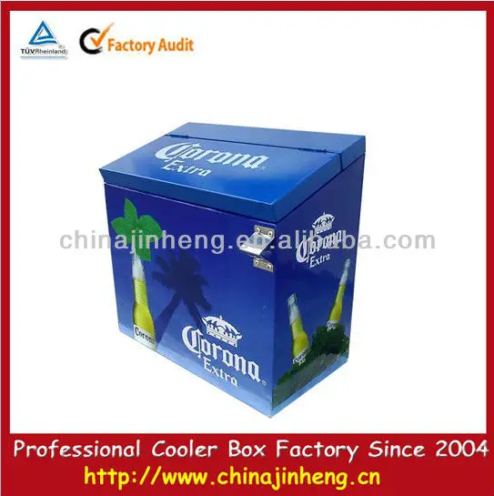 Metal Beer Cooler Box Beverage Cooling Ice Box - Buy Corona Metal ...