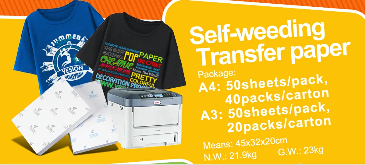 Wholesale Custom Self Weeding Laser Transfer Paper For Clothes - Buy ...